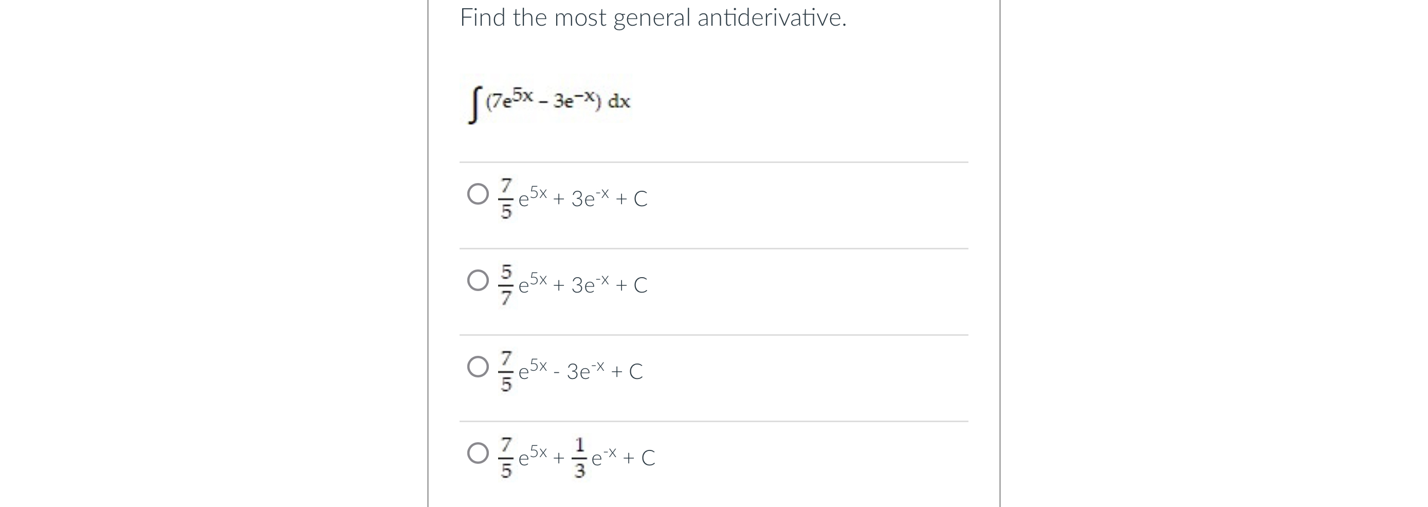 Solved Find the most general | Chegg.com