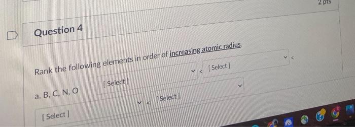 Solved Rank the following elements in order of increasing. | Chegg.com