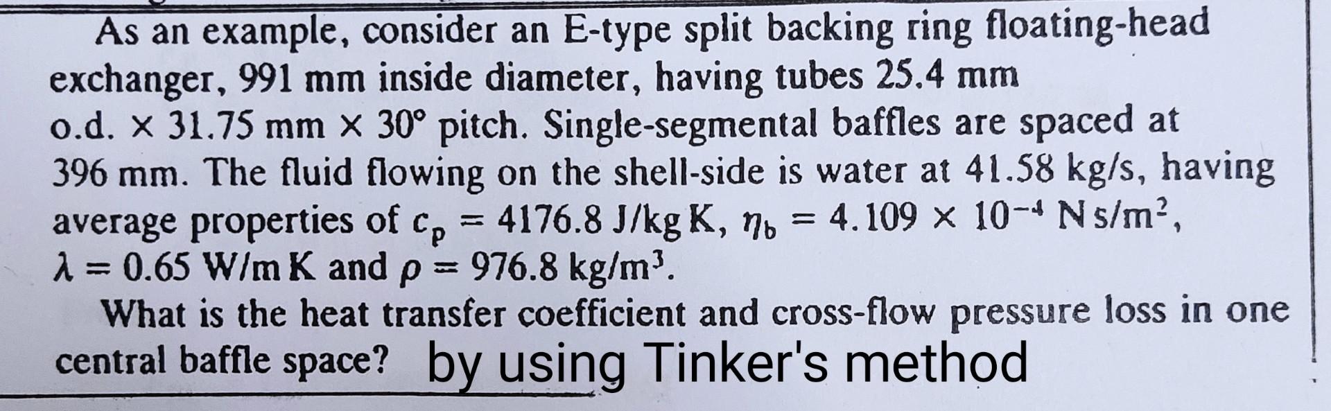 Solved As an example, consider an E-type split backing ring | Chegg.com