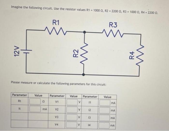 Solved Imagine the following circuit. Use the resistor | Chegg.com