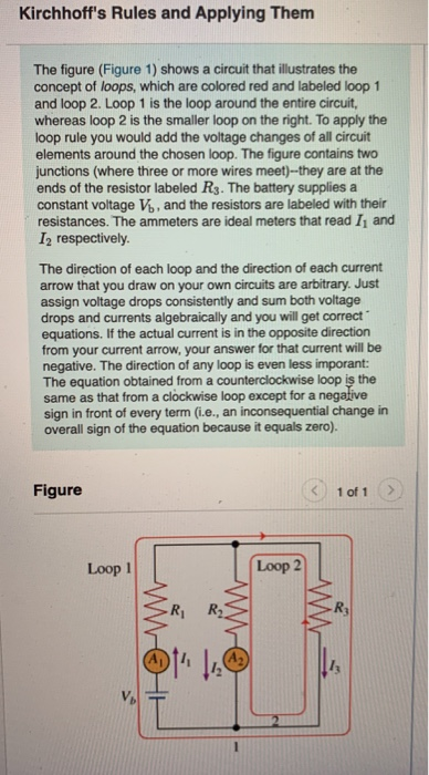 Solved Kirchhoff's Rules and Applying Them The figure | Chegg.com