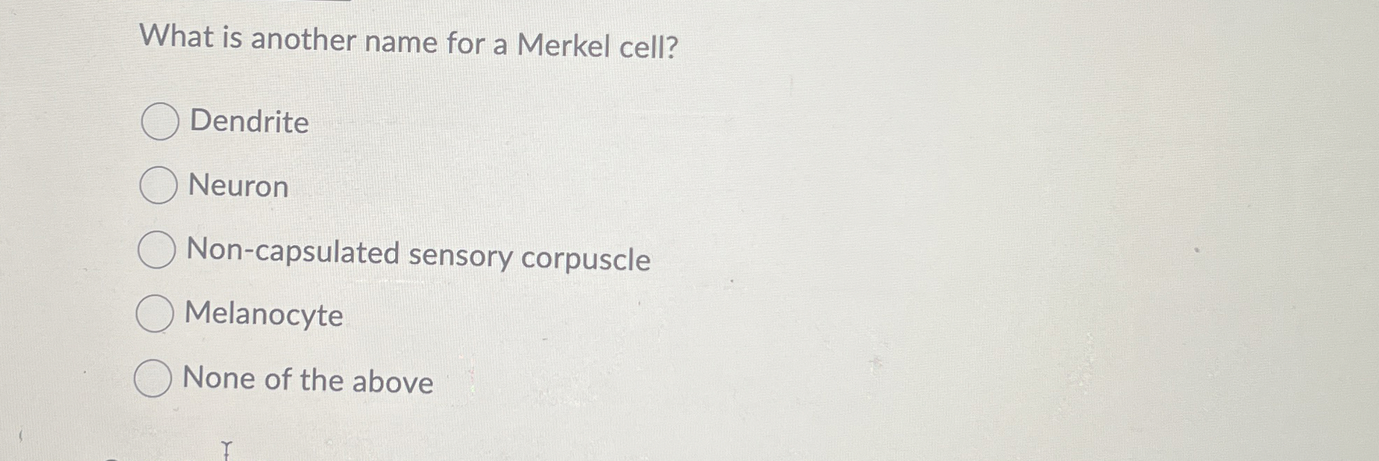 Solved What is another name for a Merkel | Chegg.com