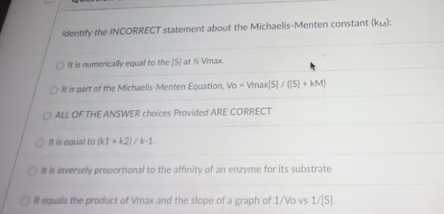 Solved Identify the INCORRECT statement about the | Chegg.com