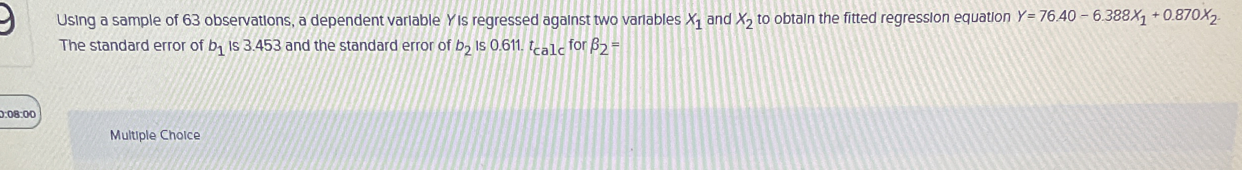 Solved Using a sample of 63 ﻿observations, a dependent | Chegg.com