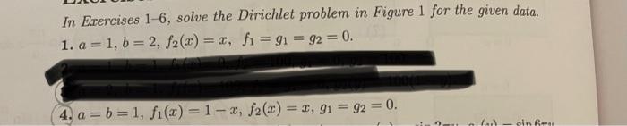 Solved In Exercises 1-6, solve the Dirichlet problem in | Chegg.com