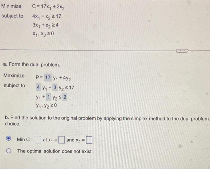 Solved Find the solution by applying the simplex method to | Chegg.com
