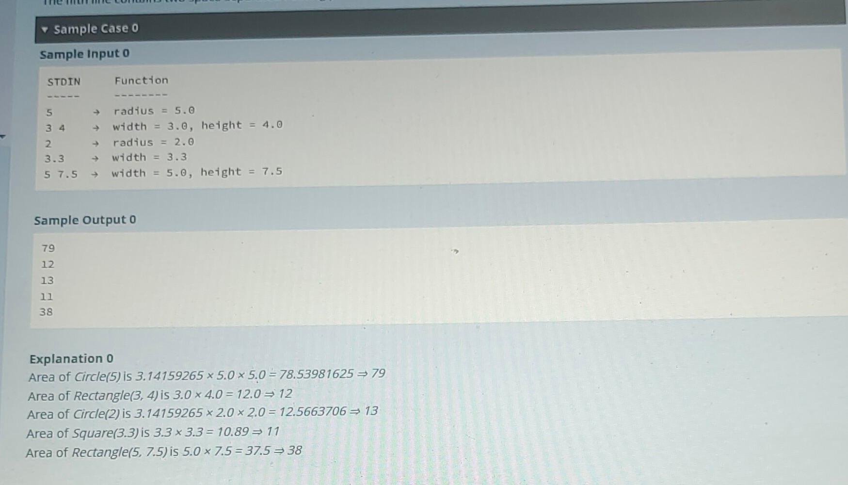 Solved In this challenge you will write three shape classes | Chegg.com