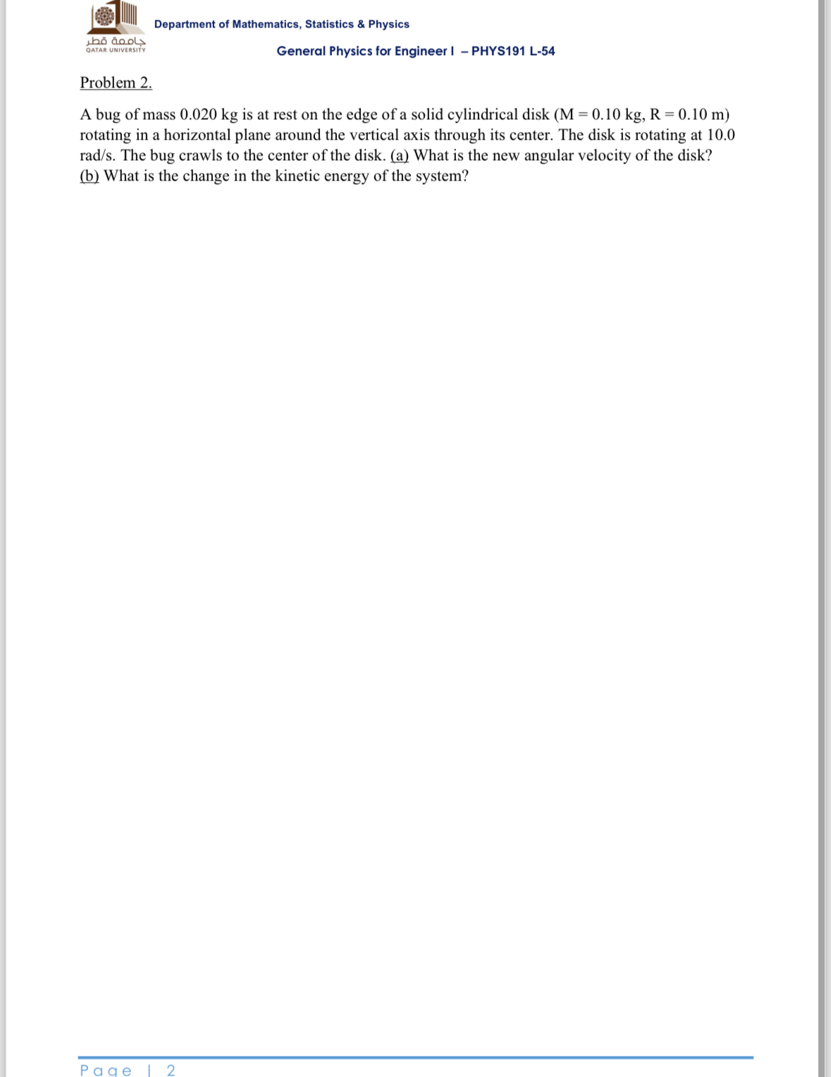 Solved Department of Mathematics, Statistics & | Chegg.com