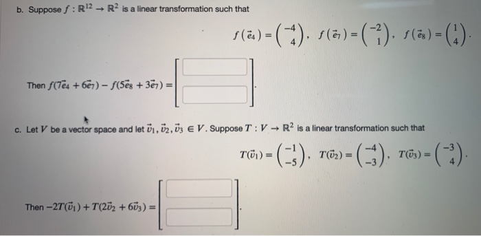Solved a. Suppose f: R2 R3 is a linear transformation such | Chegg.com