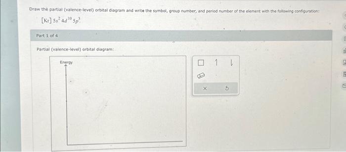 Solved Draw the partial (valence-level) orbital diagram and | Chegg.com