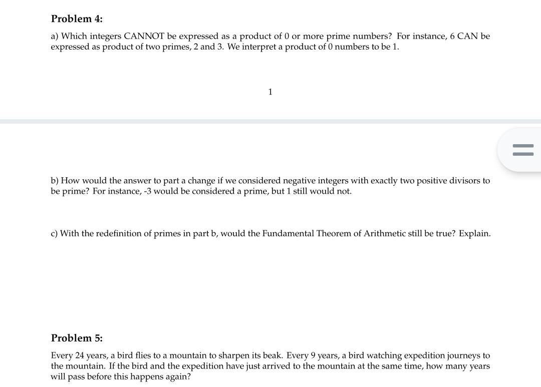 Solved Problem 4: a) Which integers CANNOT be expressed as a | Chegg.com