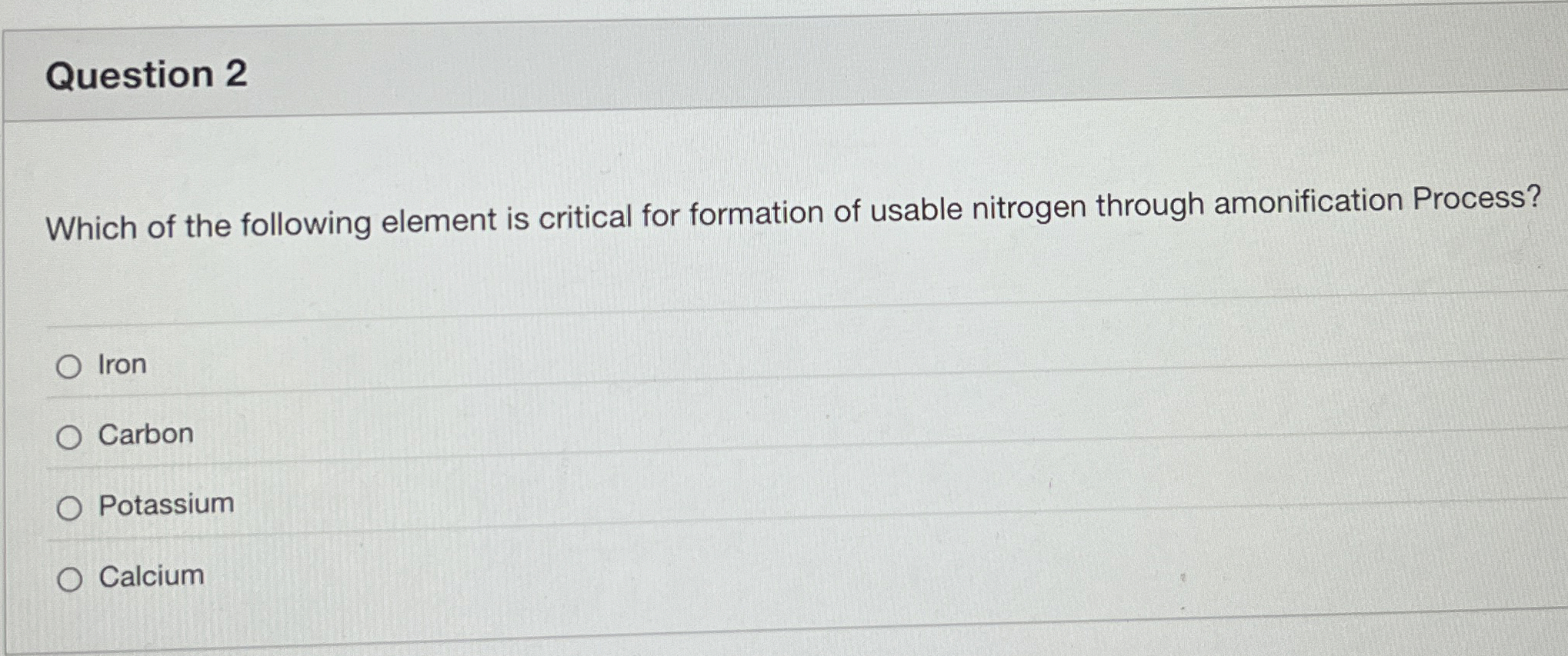 Solved Question 2Which of the following element is critical | Chegg.com