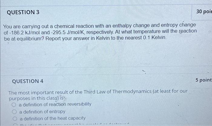 Solved You are carrying out a chemical reaction with an | Chegg.com