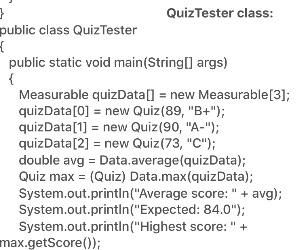 Solved • P8.2 Implement a class Quiz that implements the | Chegg.com