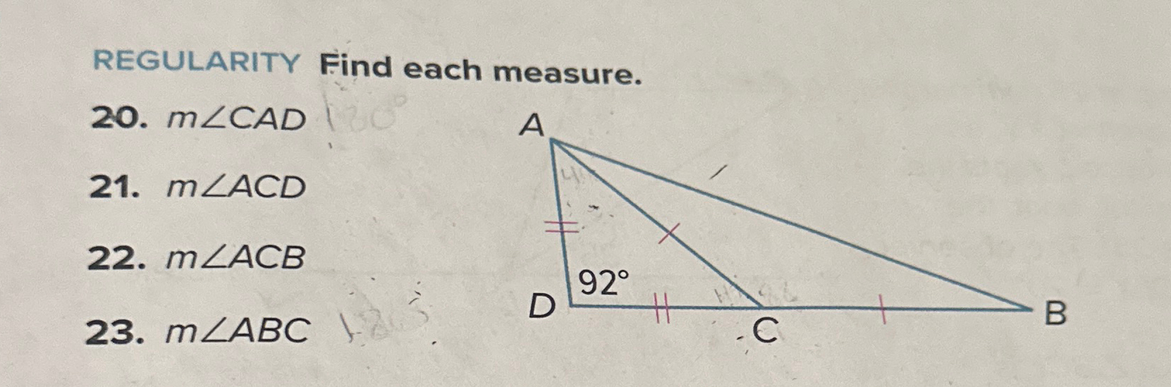 Solved REGULARITY Find each | Chegg.com
