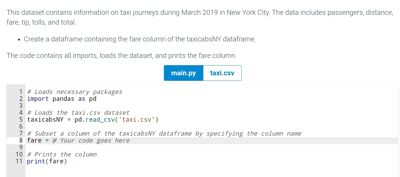 Solved This dataset contains information on taxi journeys | Chegg.com
