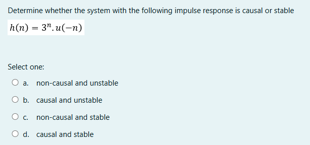 Solved Determine whether the system with the following | Chegg.com