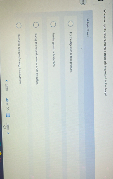 Solved When are synthesis reactions particularly important | Chegg.com