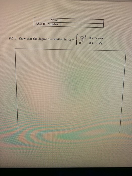 Solved 1. (Random Graph Models) We can make a simple random | Chegg.com