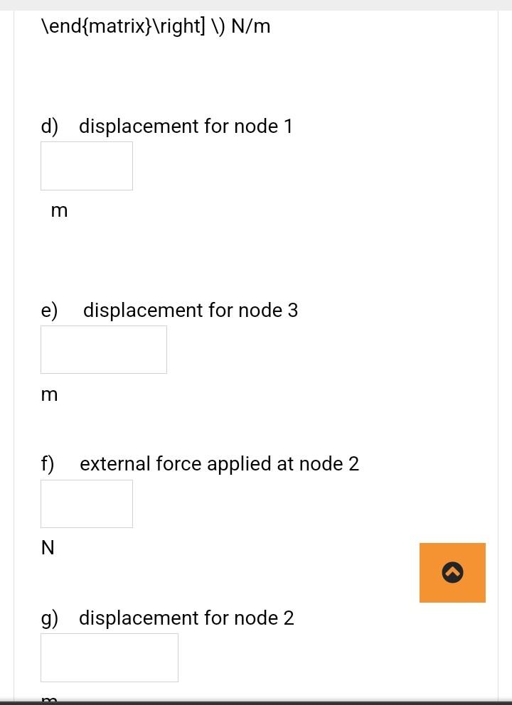 Using the direct stiffness method for the spring | Chegg.com