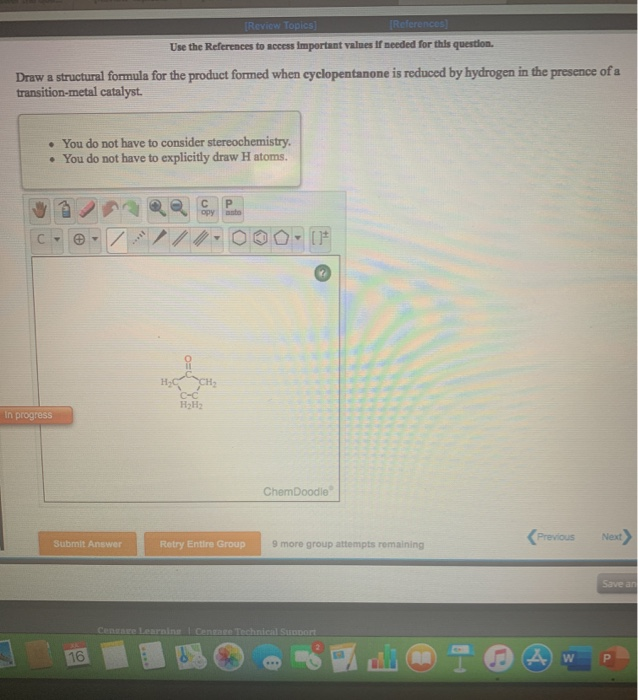 Solved Hom OWLV21 Online [Review Topics) (References) Draw a | Chegg.com