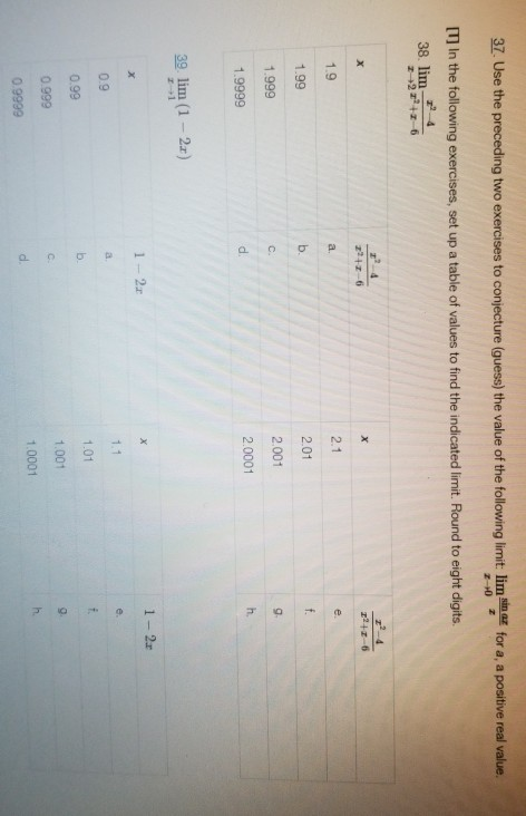 Solved 37. Use the preceding two exercises to conjecture | Chegg.com