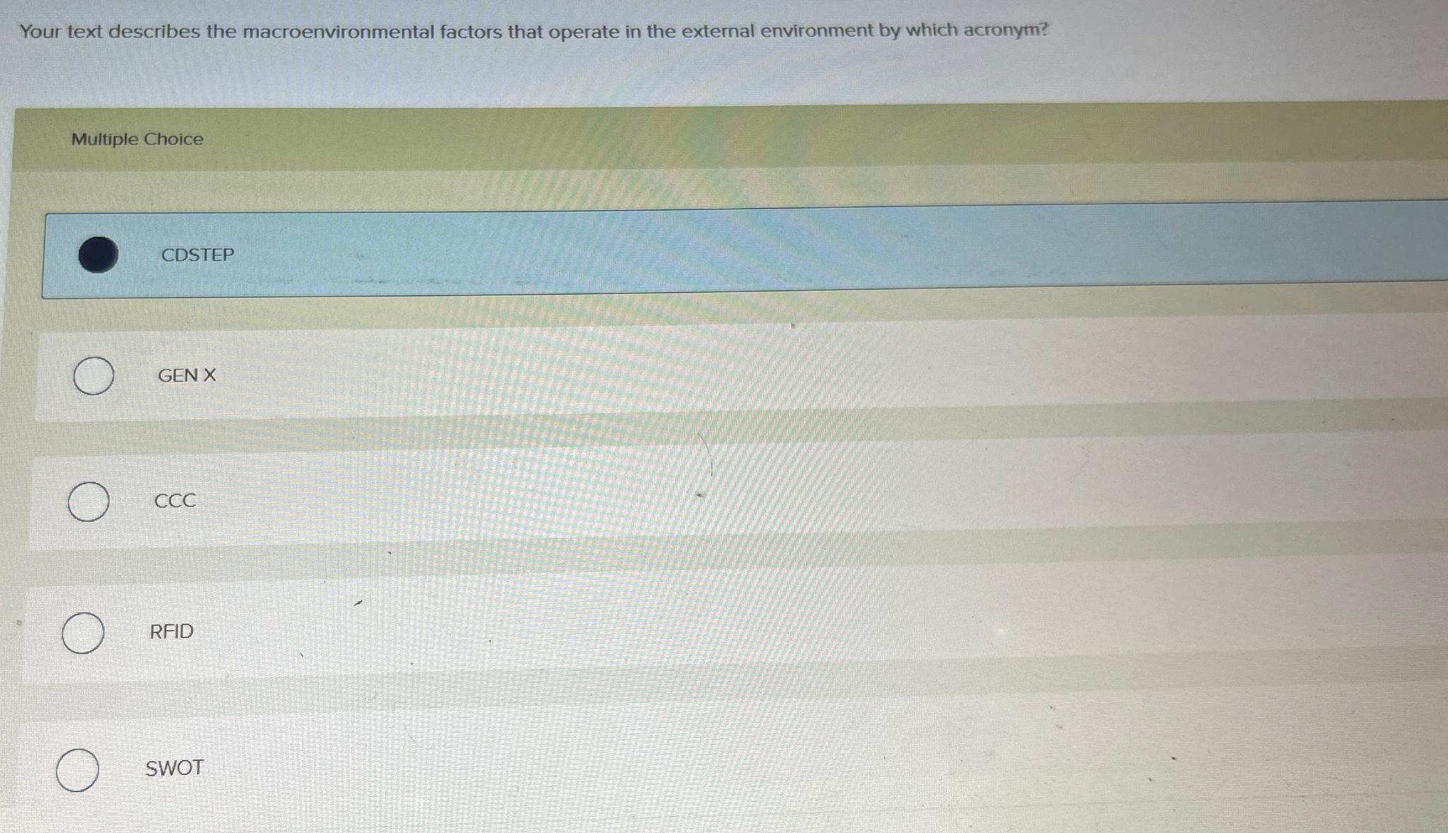 Solved Your text describes the macroenvironmental factors | Chegg.com