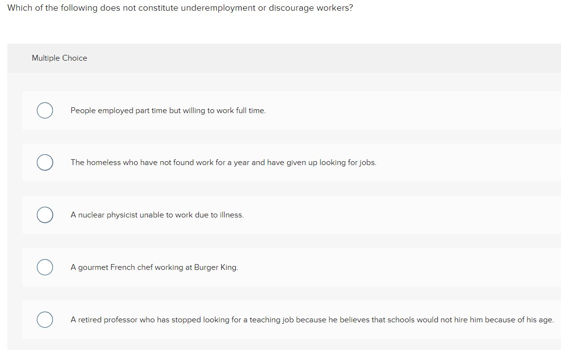 Solved Which of the following does not constitute | Chegg.com