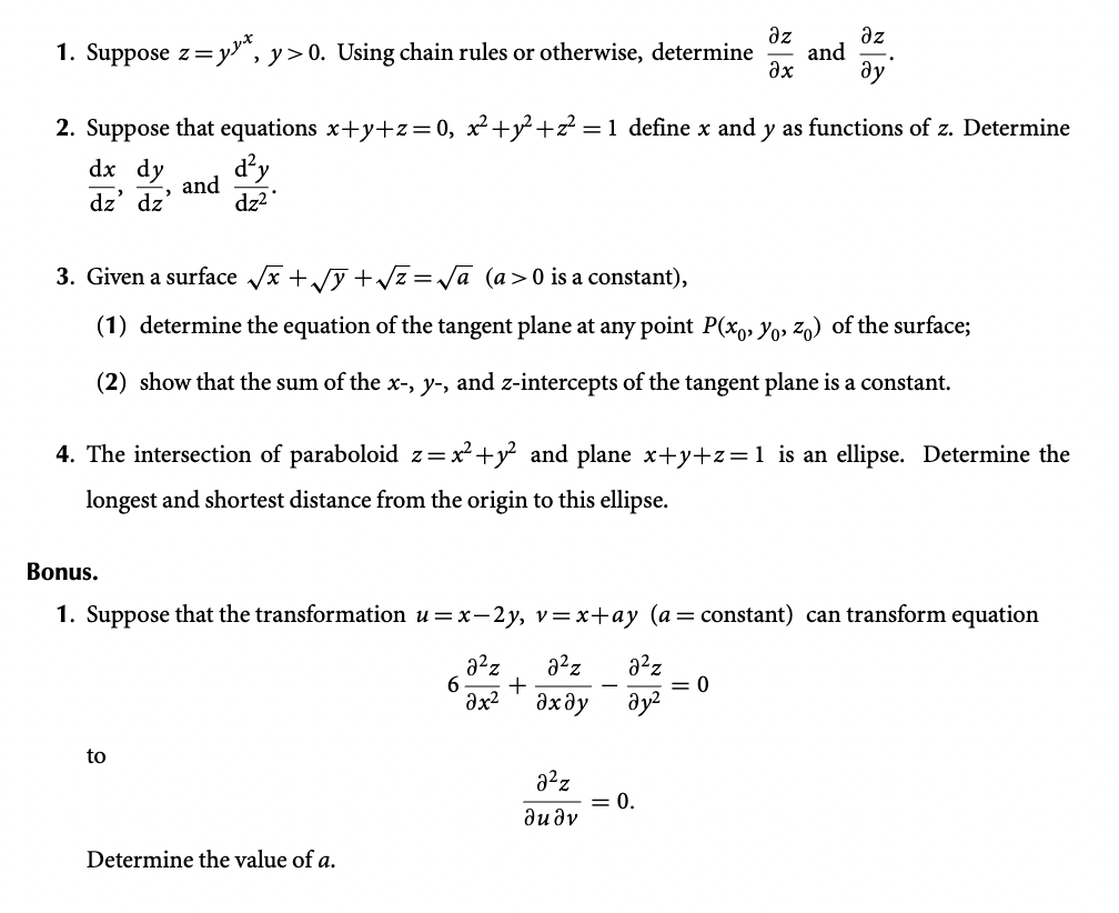 Solved Solve question 1,2,3,4 ﻿and bonus please | Chegg.com