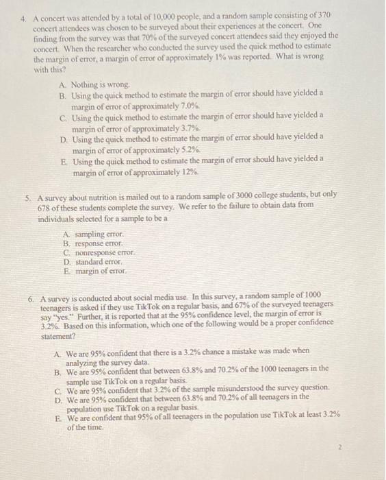 Solved Homework Assignment 3 Chapters 3 And 4 Stat 1350
