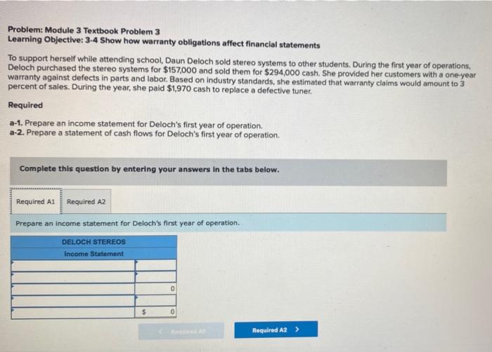 Solved Problem: Module 3 Textbook Problem 3 Learning | Chegg.com