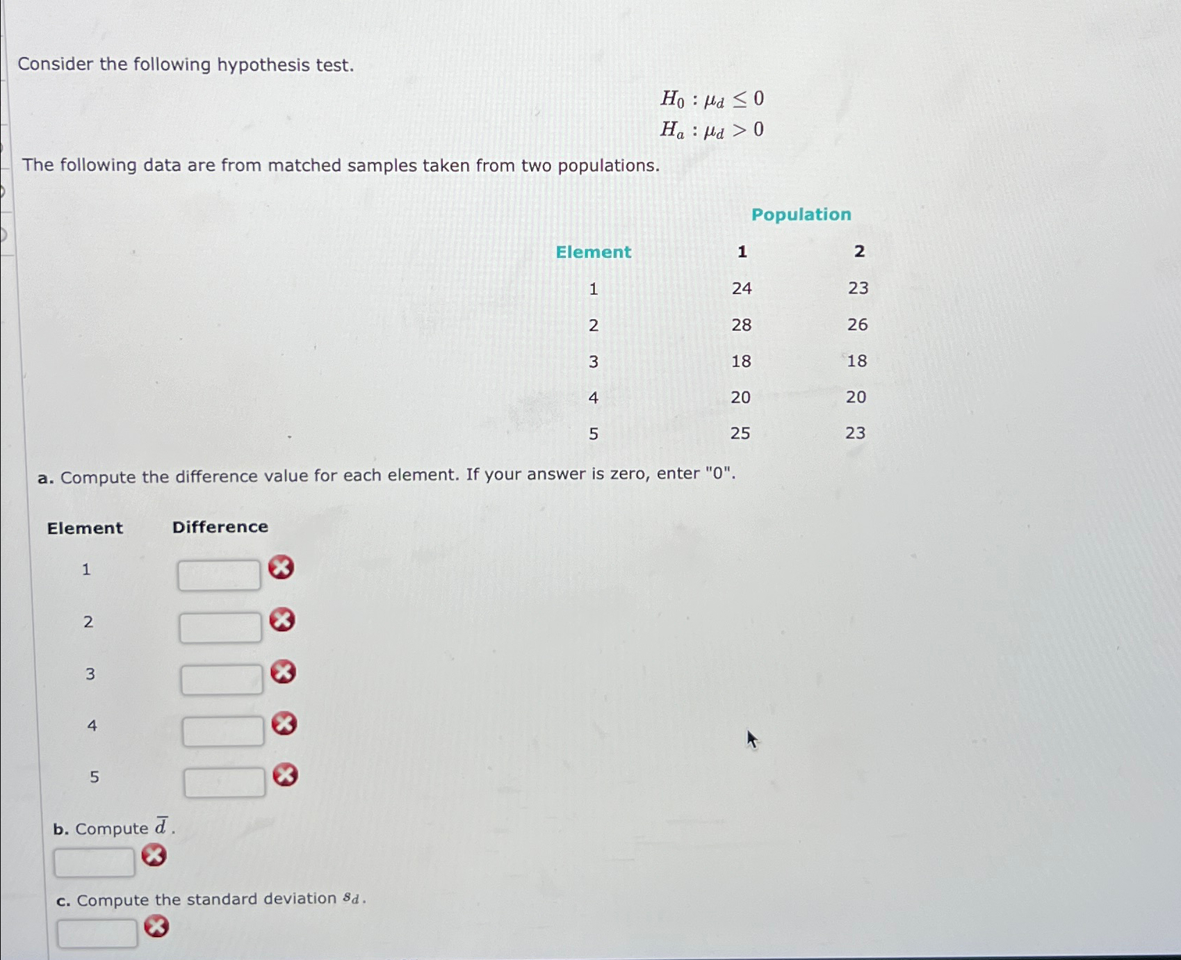 Solved Consider the following hypothesis | Chegg.com