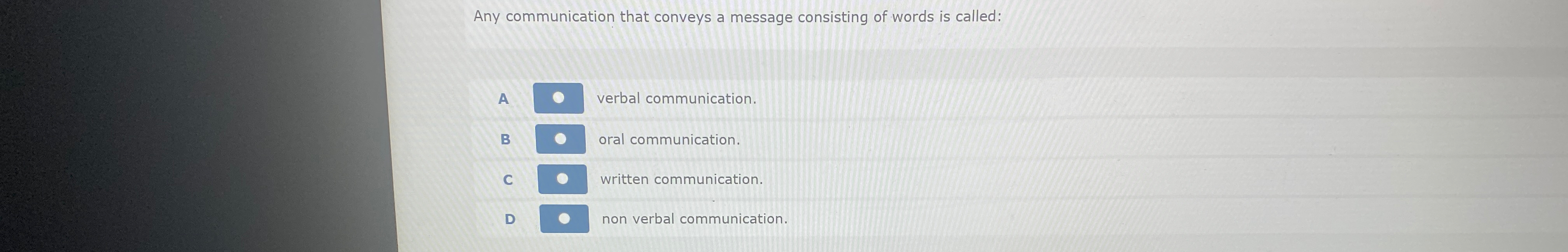 Solved Any communication that conveys a message consisting | Chegg.com