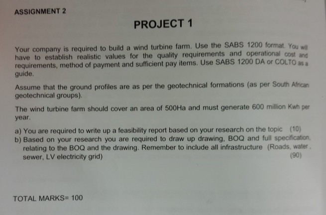 ASSIGNMENT 2 PROJECT 1 Your company is required to | Chegg.com