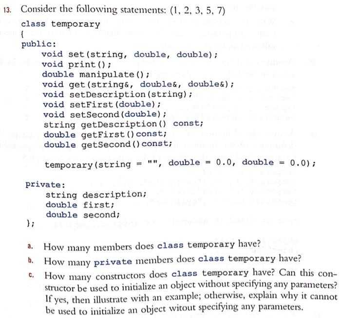 Consider the following statements: \\( (1,2,3,5,7) | Chegg.com