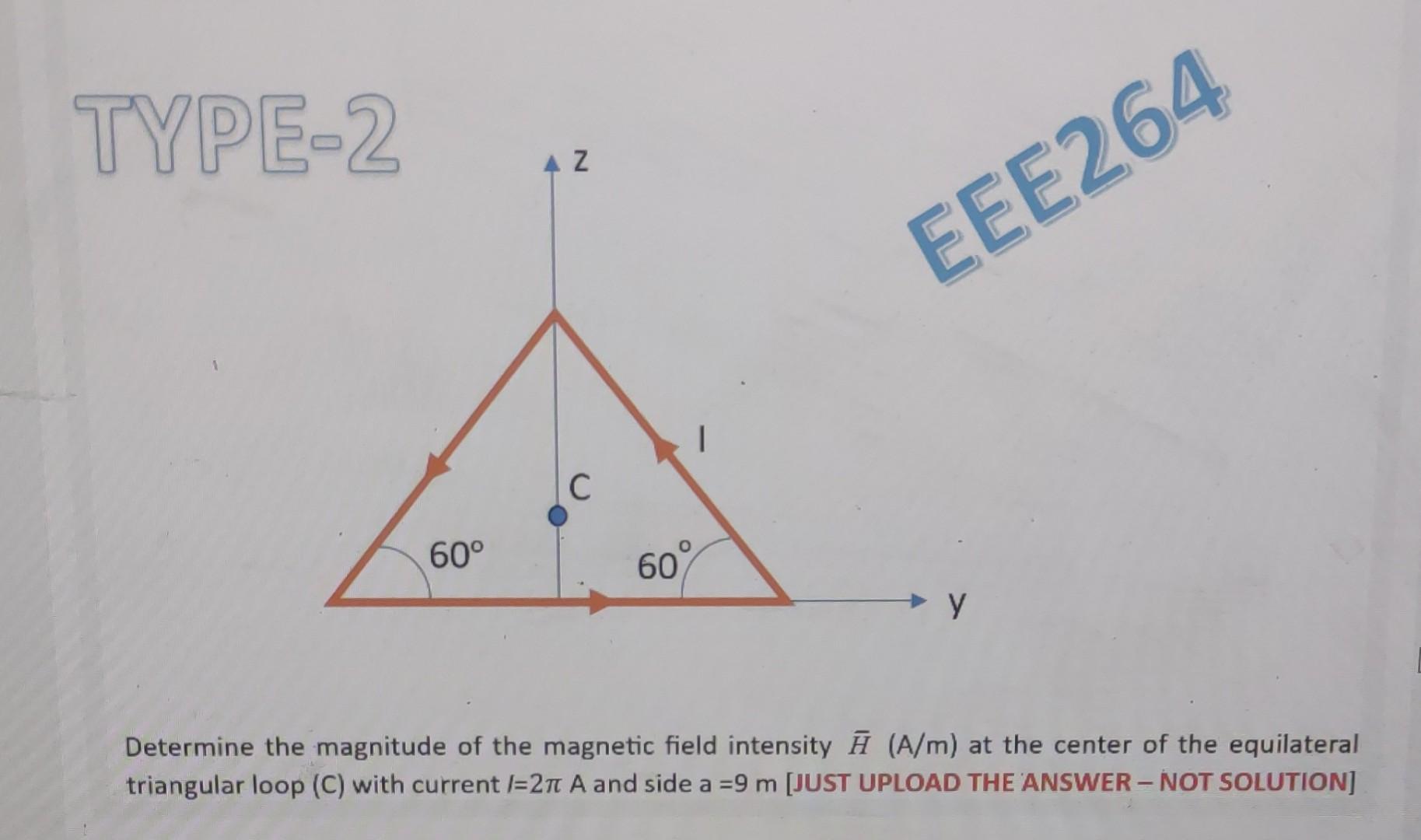 Solved Determine the magnitude of the magnetic field | Chegg.com