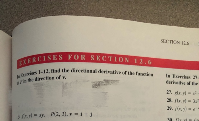 Solved SECTION 12.6 EXERCISES FOR SECTION 12.6 In Exercises | Chegg.com