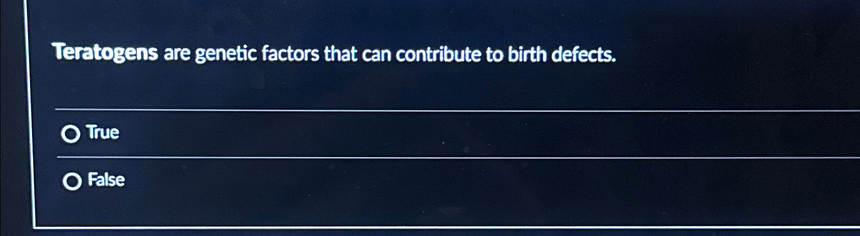 Solved Teratogens are genetic factors that can contribute to | Chegg.com