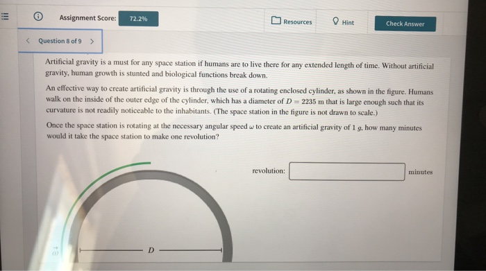 Solved Assignment Score: 72.2% Resources Hint Check Answer | Chegg.com