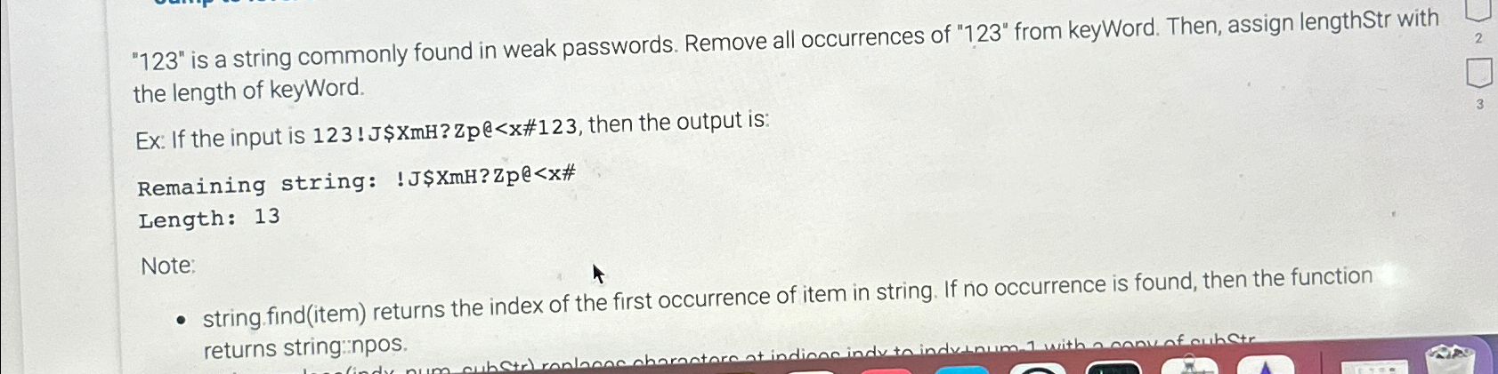 Solved " 123 " ﻿is a string commonly found in weak | Chegg.com
