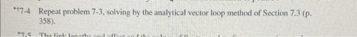 *7-4 Repeat problem 7-3. solving by the analytical | Chegg.com