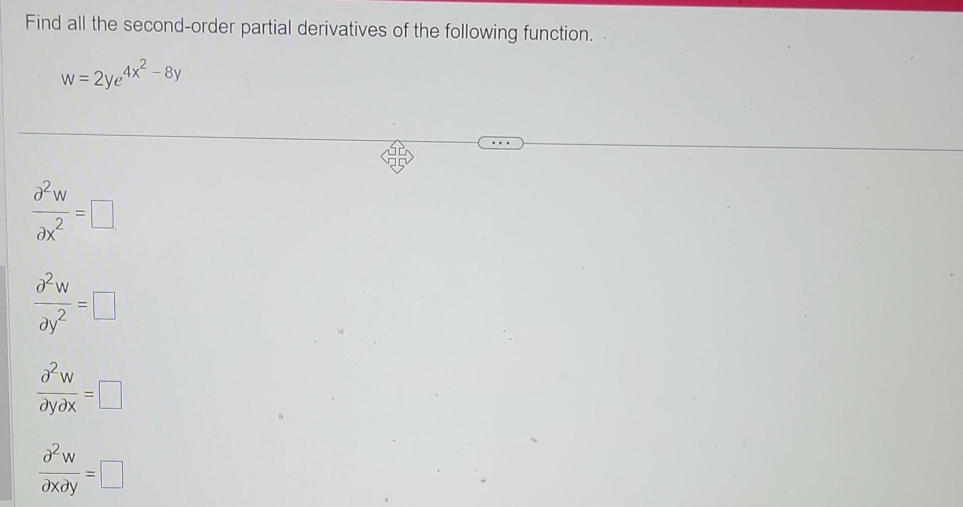 Solved Find all the second-order partial derivatives of the | Chegg.com