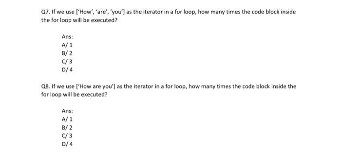 Solved What does the "break" statement do? Ans: A/Terminate | Chegg.com