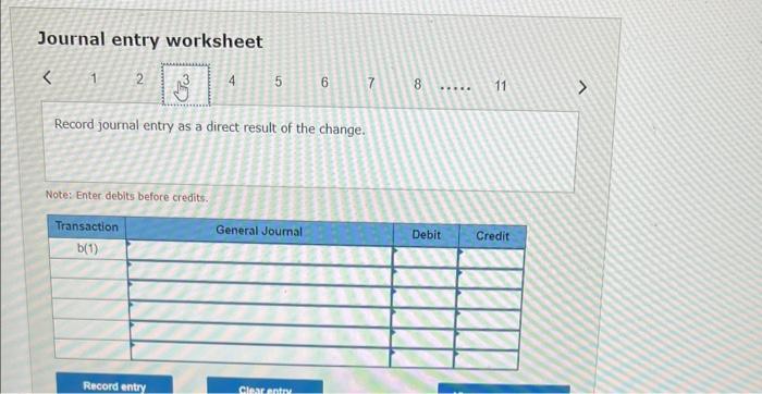 Solved Journal entry worksheetJournal entry worksheetJournal | Chegg.com