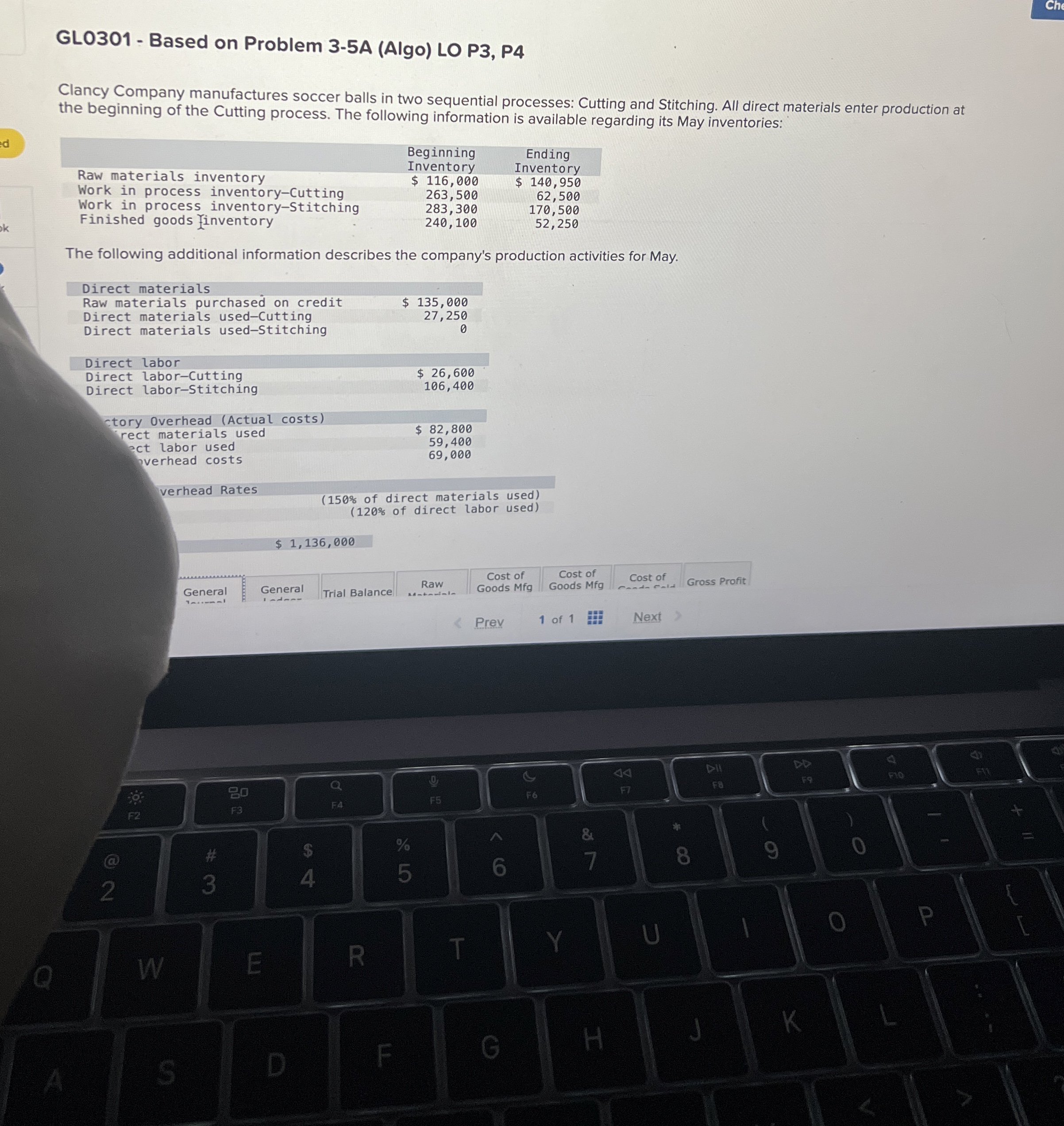 Solved GL0301 - ﻿Based on Problem 3-5A (Algo) ﻿LO P3, | Chegg.com