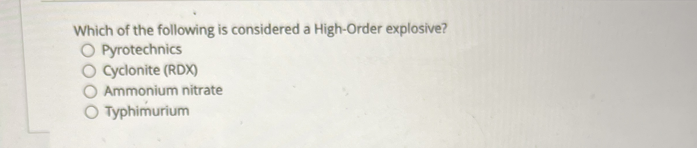 Solved Which of the following is considered a High-Order | Chegg.com