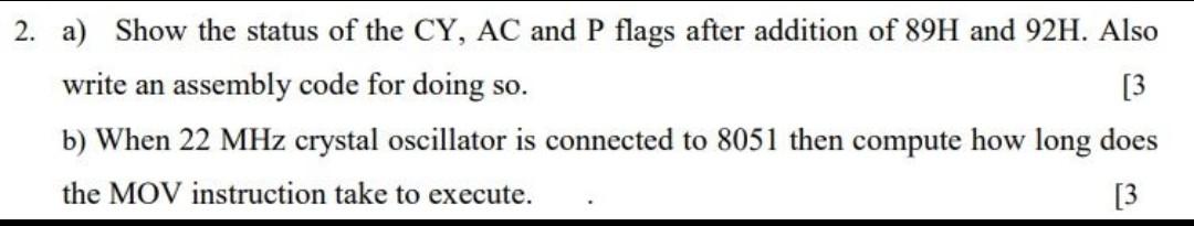 I have a test Tomorrow, kindly solve both the | Chegg.com