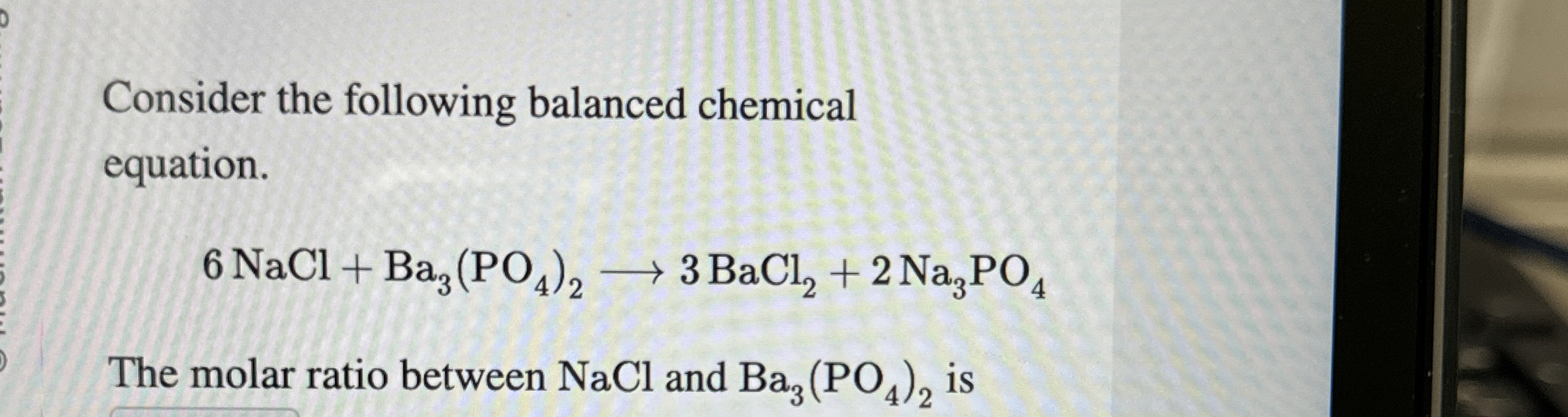 Solved Consider the following balanced chemical | Chegg.com