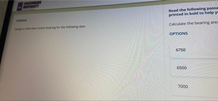 Solved TESTY Read the following passa printed in bold to | Chegg.com