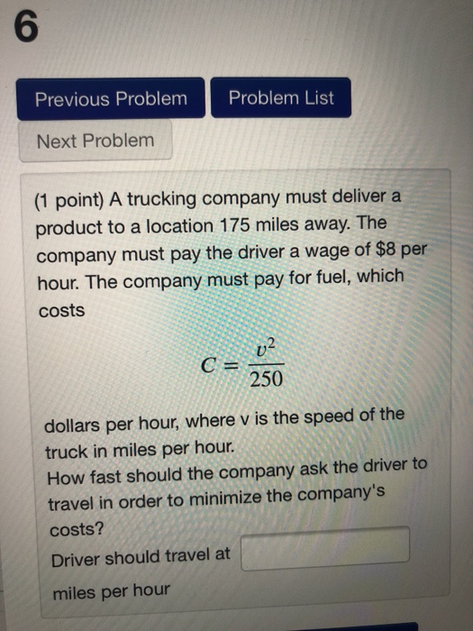 Solved Previous Problem Problem List Next Problem (1 point) | Chegg.com